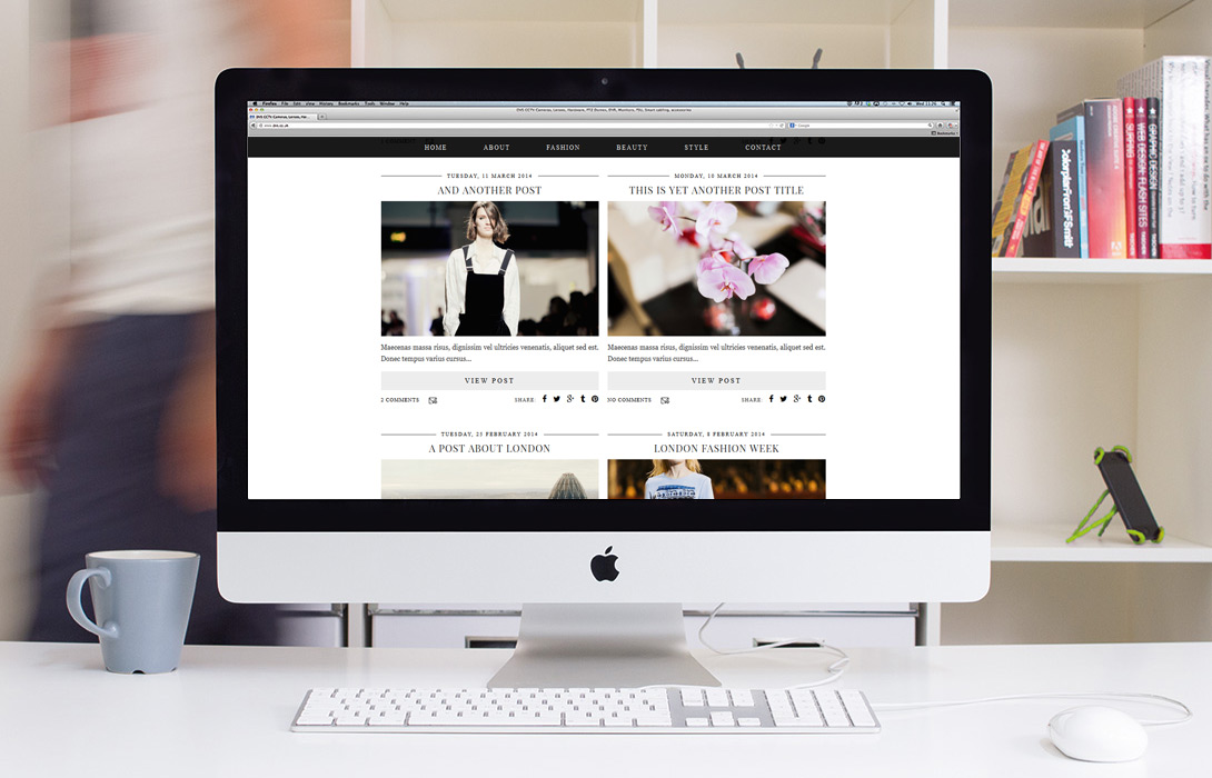 Kensington: A single column Blogger template with style
